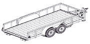 LOWBOY TRAILER PLANS - 14'